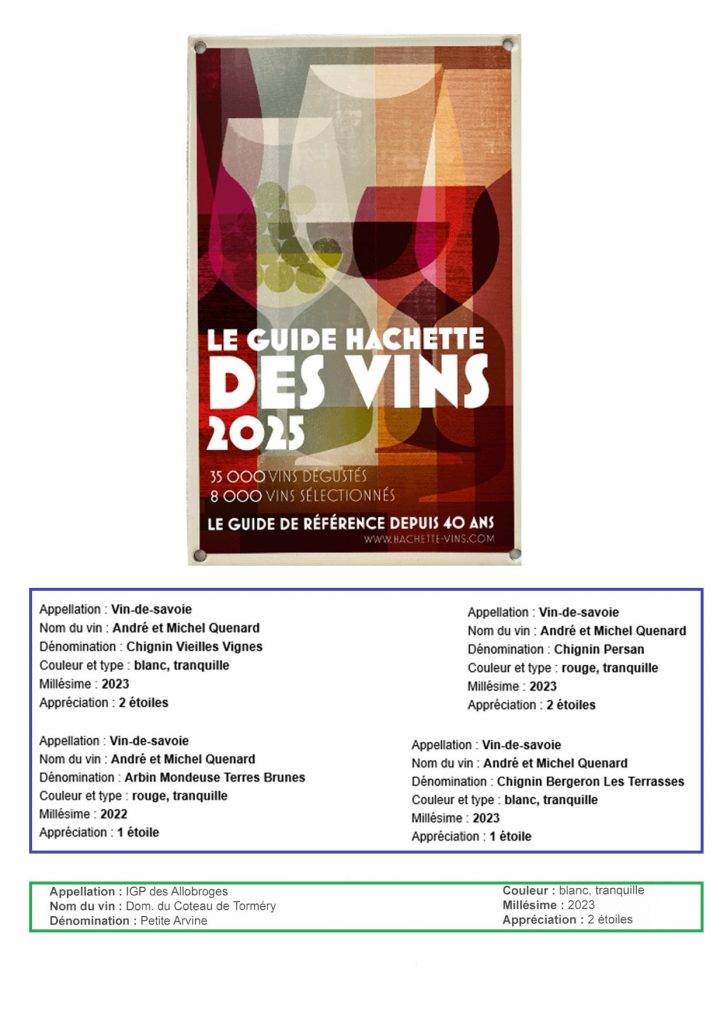 GUIDE HACHETTE 2025 | AM Quenard